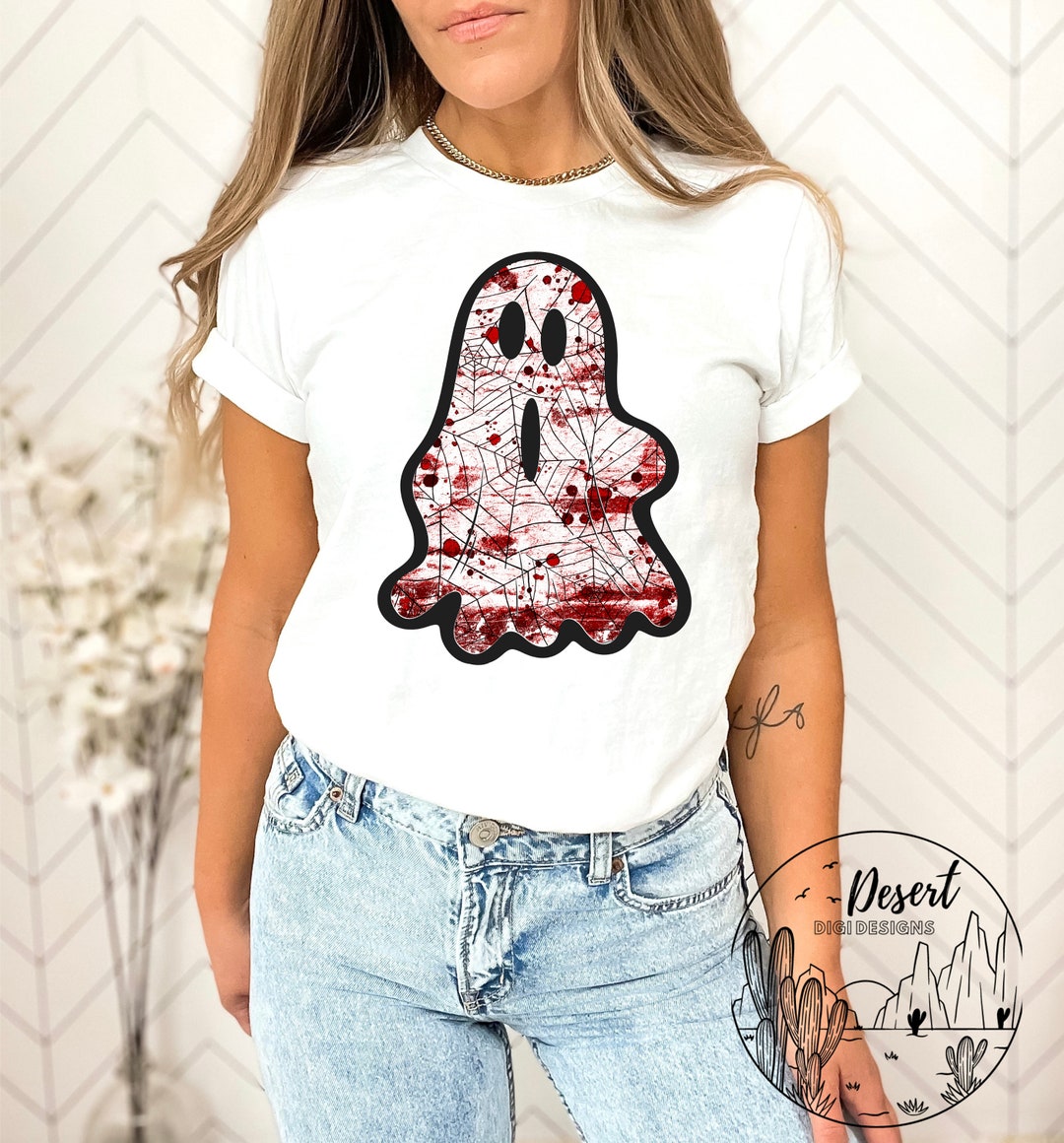 Halloween Ghost PNG - Orange Marble - Retro Halloween PNG - Designs ...