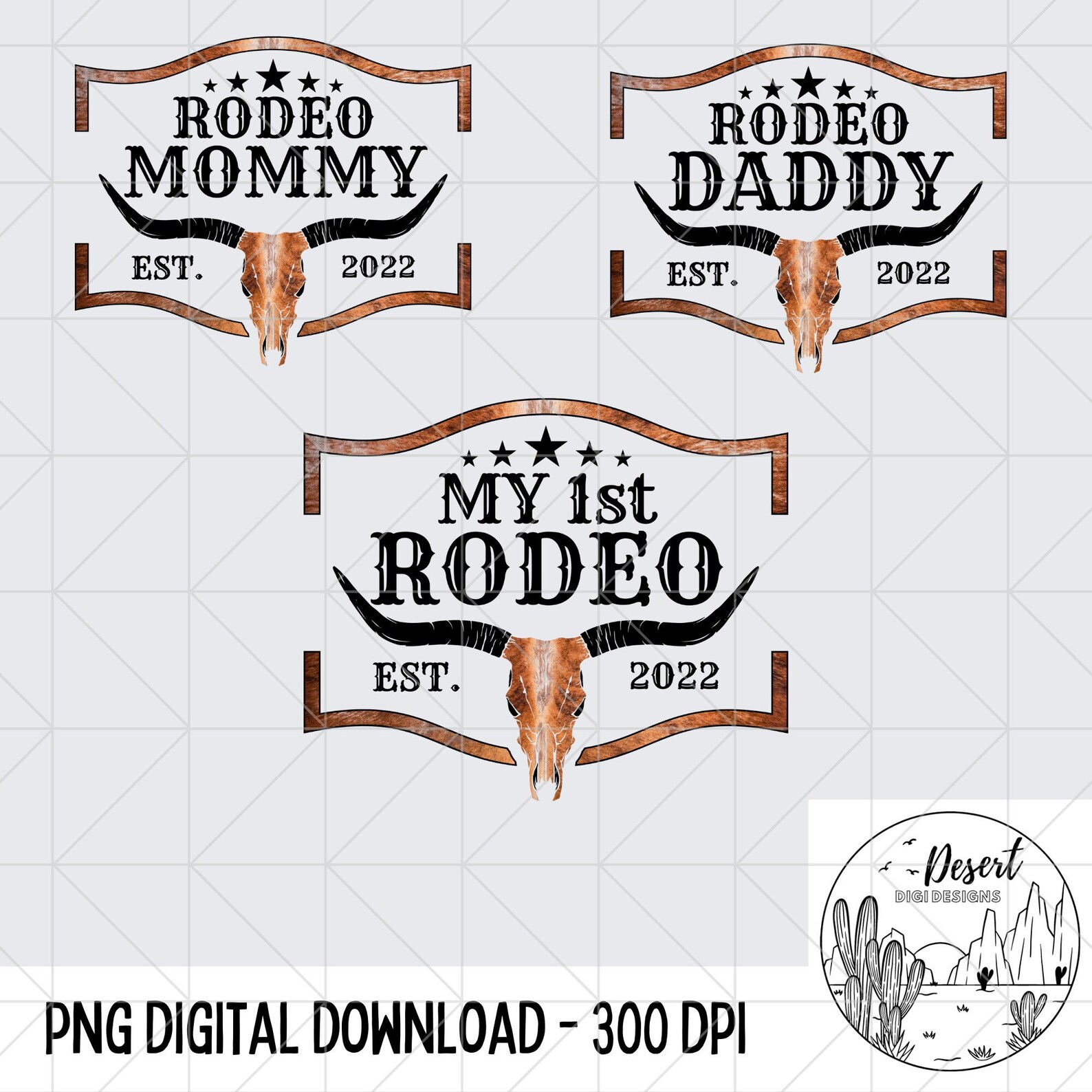 My 1st Rodeo Est. 2022 PNG - Rodeo Mommy Rodeo Daddy Cowhide Print ...