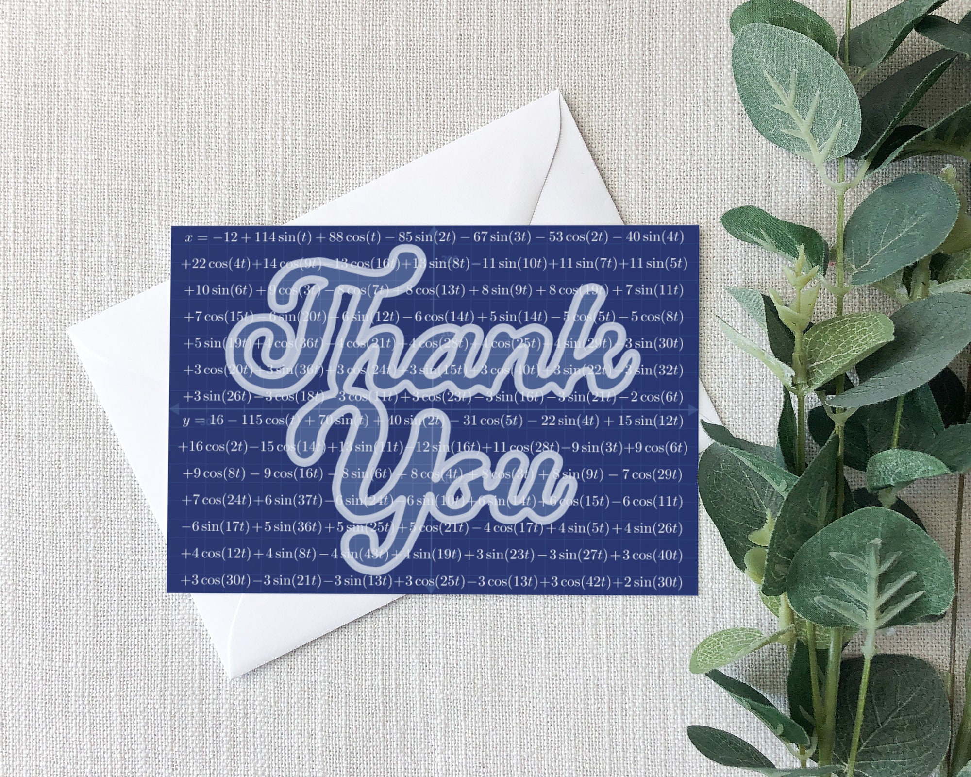 Thank You Card for Math Lovers (and for a Great Cause!) - Etsy