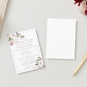 Nesting Party Invite, Nesting Shower Invitation, Editable, Printable ...