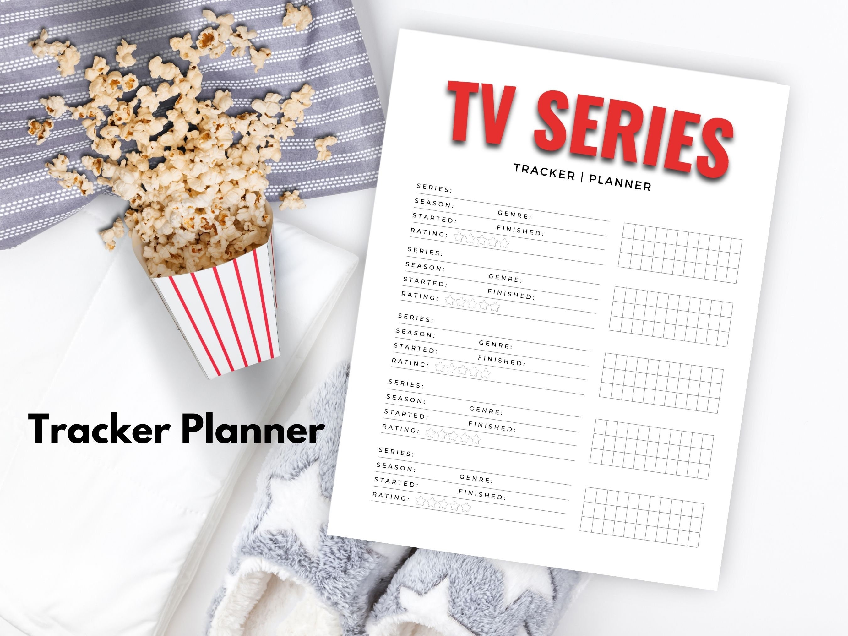 TV Series Tracker - Shows to Watch Planner Printable - PDF JPG Download ...