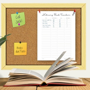 Library Book Tracker Printable | Reading Journal | PDF Download - Etsy