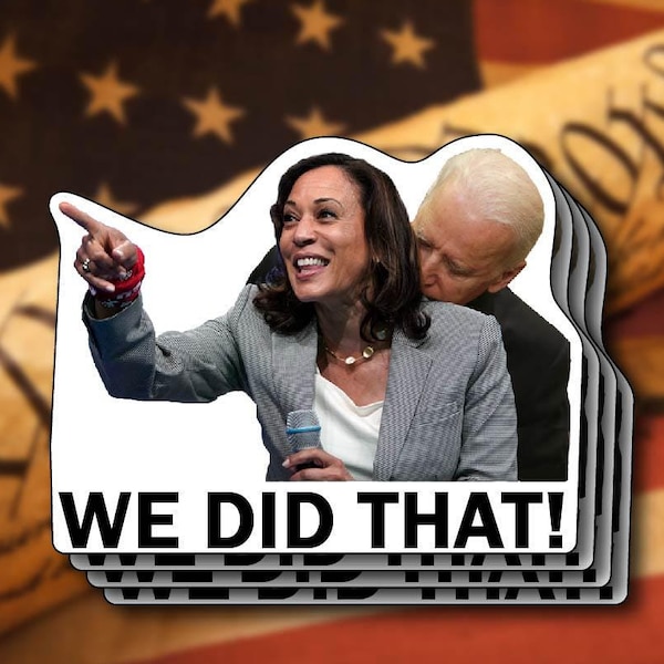 We Did That Sticker - Etsy