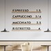 Wall Menu Board, Letter Board, Personalized Wall Menu, Cafe Wooden ...