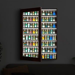 Glass liquor display cabinet store