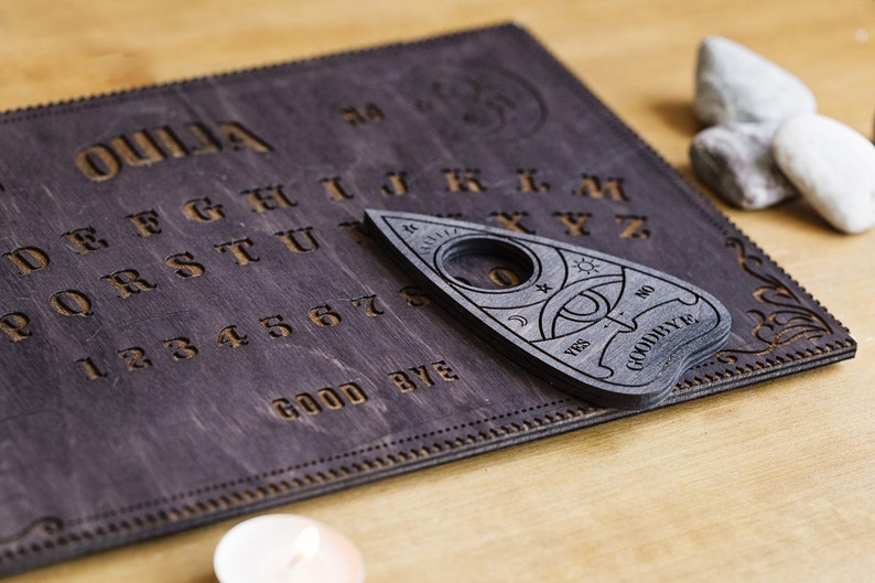 Wood Ouija Board, Talking Board, Occult Game Board, Board Games ...