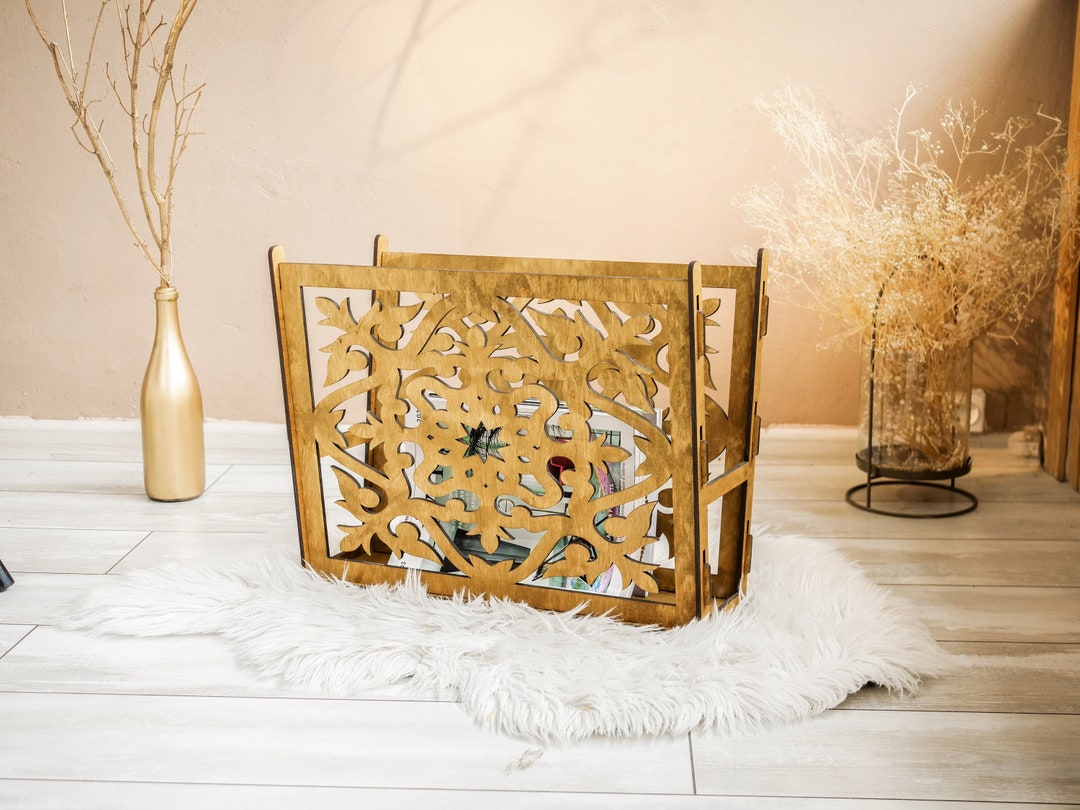 Wood Magazine Rack Floor, Magazine Rack Stand, Wooden Bookshelf Small ...