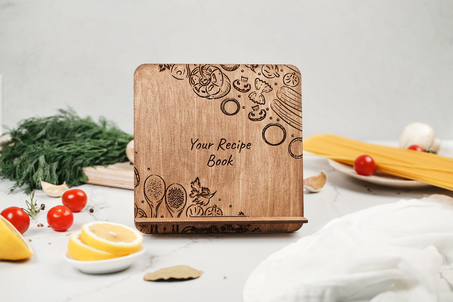 Engraved Recipe Book Holder for A6 A5 A4 Sizes - Etsy