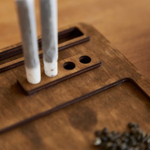 Wooden Custom Tray, Smoking Tray, Smoking Accessories, Wood Organizer ...