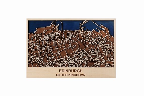 Edinburgh 3D City Plan City Woodland City Map Edinburgh Map - Etsy