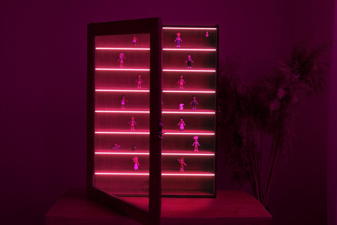 Led Display for Collectibles, Display Cabinet Case for Figures With ...