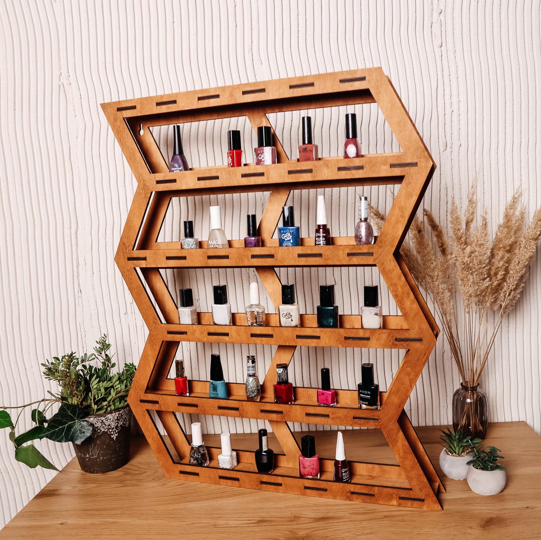Nail Polish Shelf, Nail Polish Storage, Nail Polish Rack Wall Mount ...