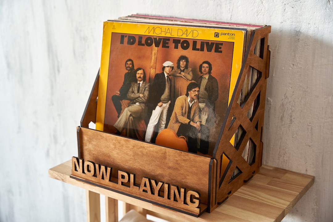Now Playing Record Holder, Record Holder Stand, Vinyl Record Storage ...