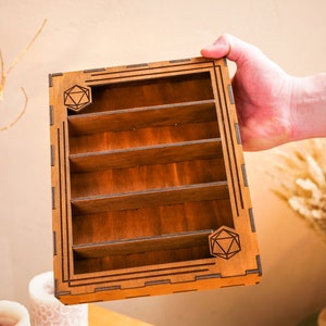Dice Display Shelf, Wooden Dice Holder, Dice Storage Box, Dice Display ...