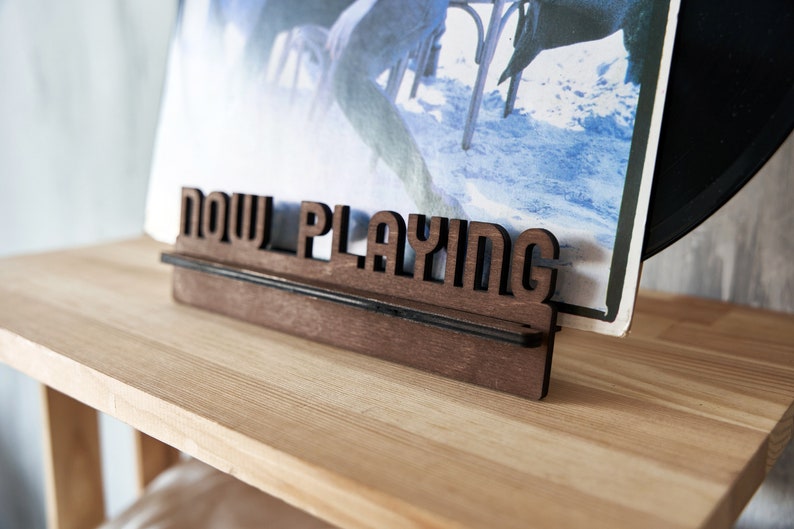 Vinyl Record Stand, Now Spinning Vinyl Record Stand, Vinyl Record ...