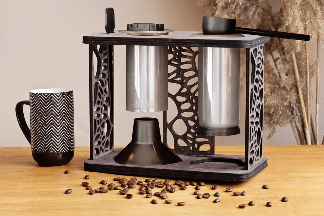 Aeropress Caddy, Wood Coffee Organizer, Custom Aeropress Organizer ...