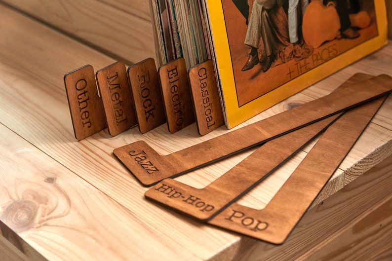 LP Record Genre Separators, Vinyl Music Dividers, Genre Dividers for ...