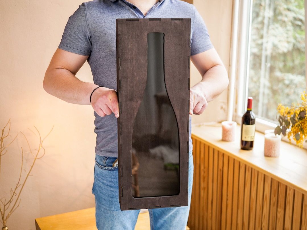 Wine Cork Display, Rustic Wine Cork Shadow Box, Wooden Wine Cork Holder ...