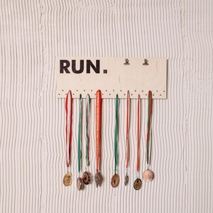 Medal Display Holder, Run Medal Stand, Wooden Medal Hanger, Finisher ...