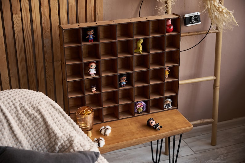 Tie Display Shelf Case Wood Tie Display Case Groomsmen Gift - Etsy