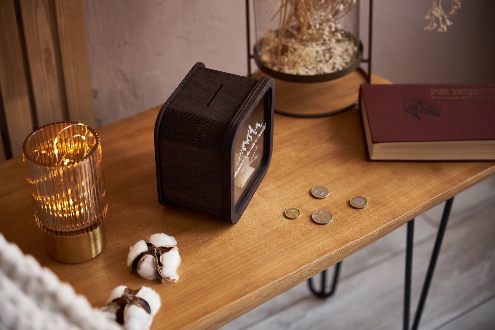 Wood Coin Bank Custom Money Box Custom Kids Piggy Bank - Etsy