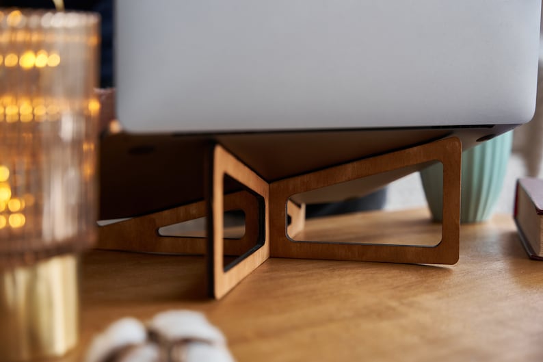 Portable Wooden Laptop Stand Eco Laptop Stand Computer - Etsy