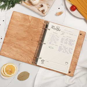 Custom Recipe Book, Blank Cook Journal, Personalized Cooking Lover Gift ...