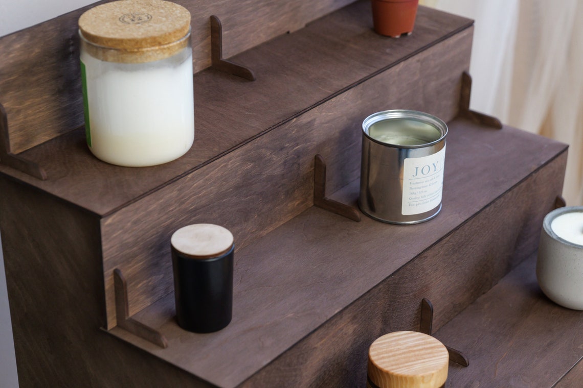 Market Showcase, Wood Display Stand, Portable Retail Display Stand ...