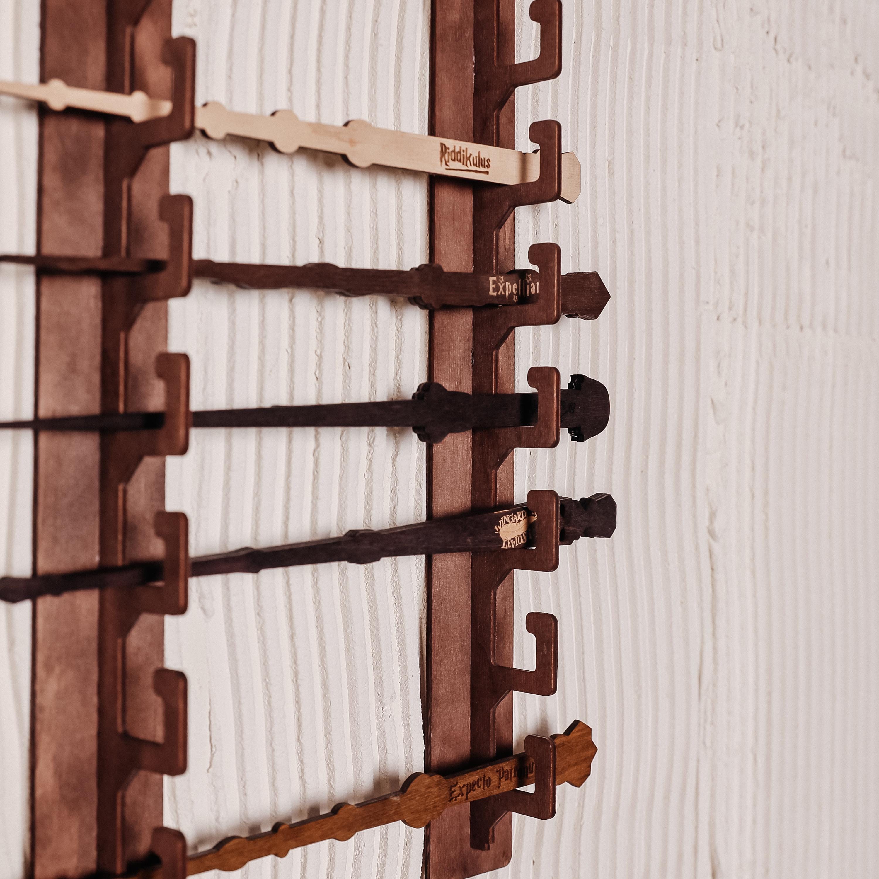 Wand Display Wall Mount, Wand Holder Stand, Wand Display Stand Wood ...
