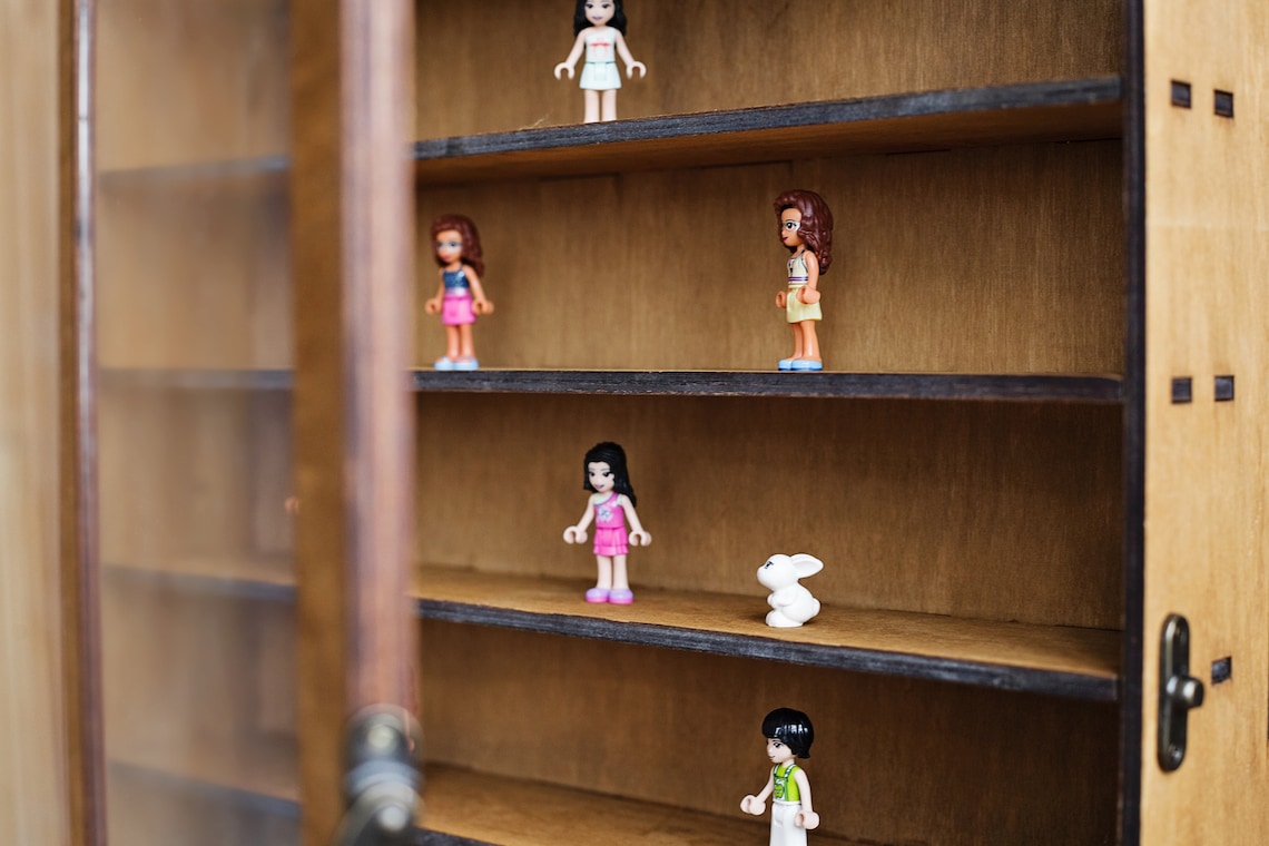 Display Case for Collectibles Display Case for Figures Wood - Etsy