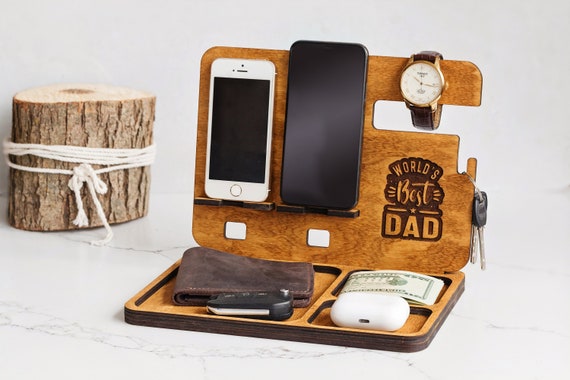 Mens Wood Valet Box Mens Valet Stand Mens Wood Valet Tray - Etsy