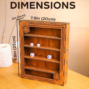 Dice Display Shelf, Wooden Dice Holder, Dice Storage Box, Dice Display ...