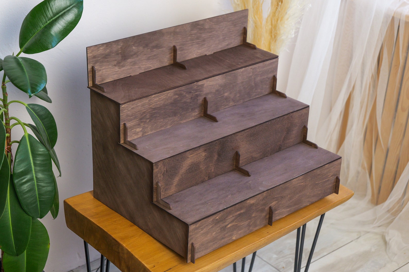 Market Showcase, Wood Display Stand, Portable Retail Display Stand ...