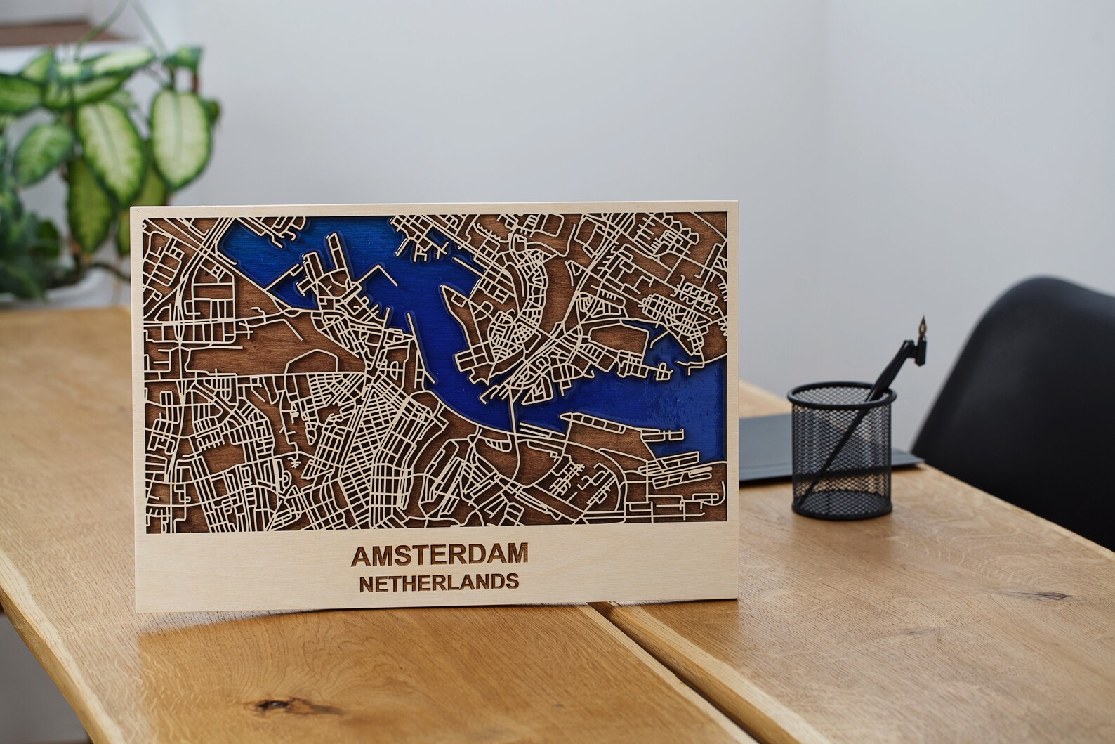 Amsterdam Epoxy and Wooden City 3d Plan, Street Cutouts | 8x12 in Map ...
