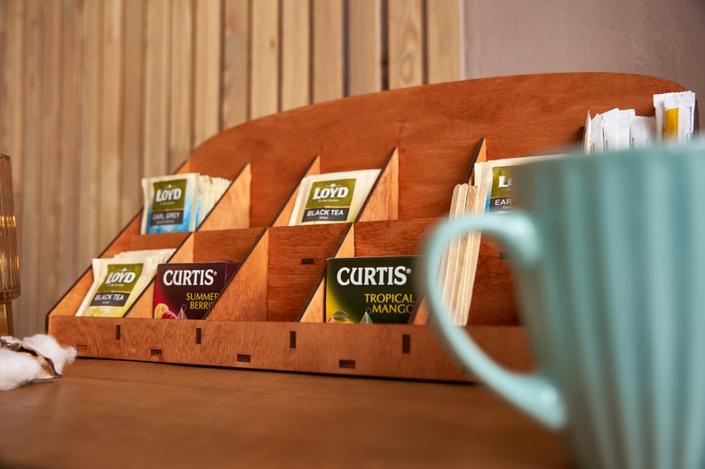 Wood Tea Organizer Tea Bag Holder Tea Rack Tea Box - Etsy