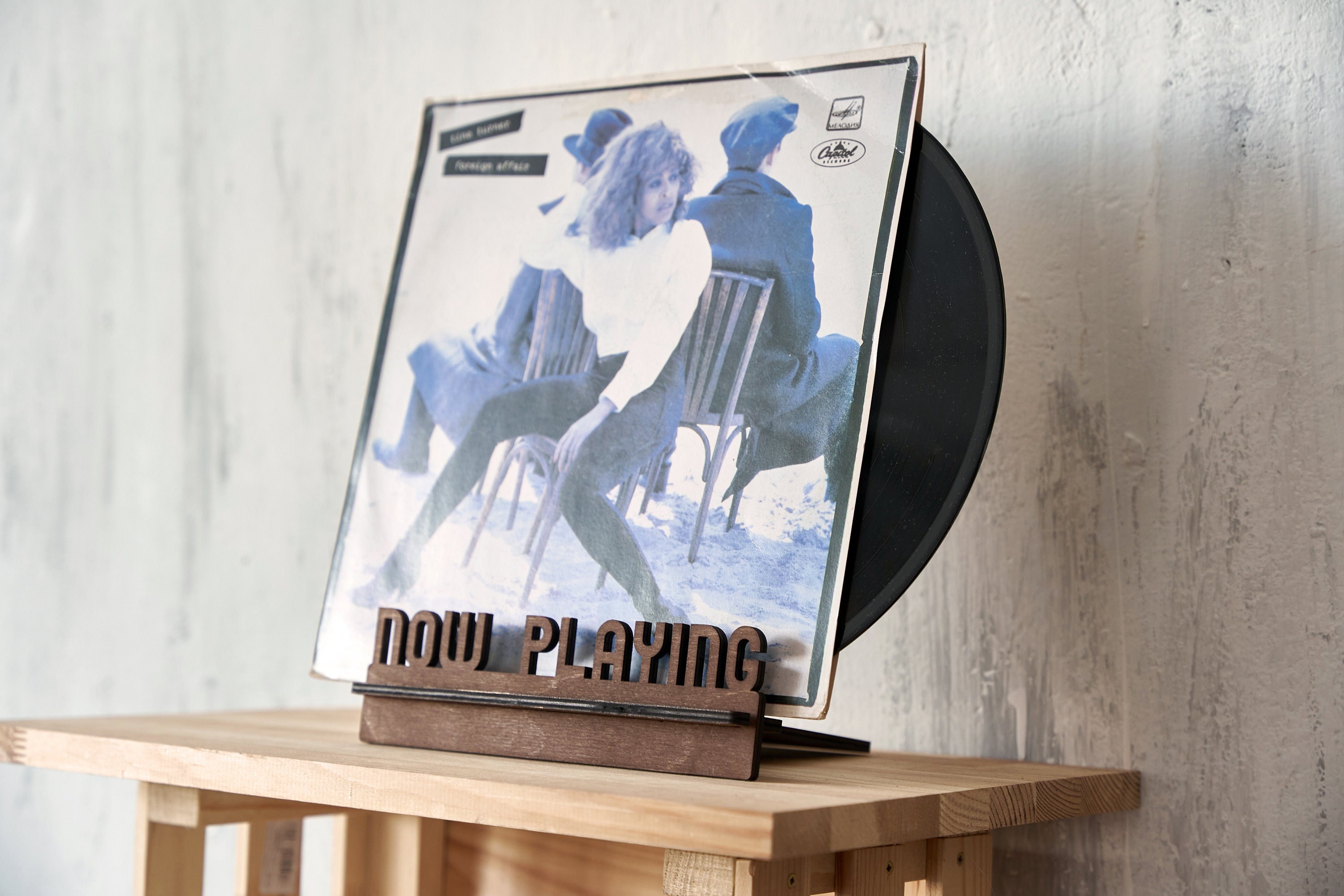 Vinyl Record Stand, Now Spinning Vinyl Record Stand, Vinyl Record ...
