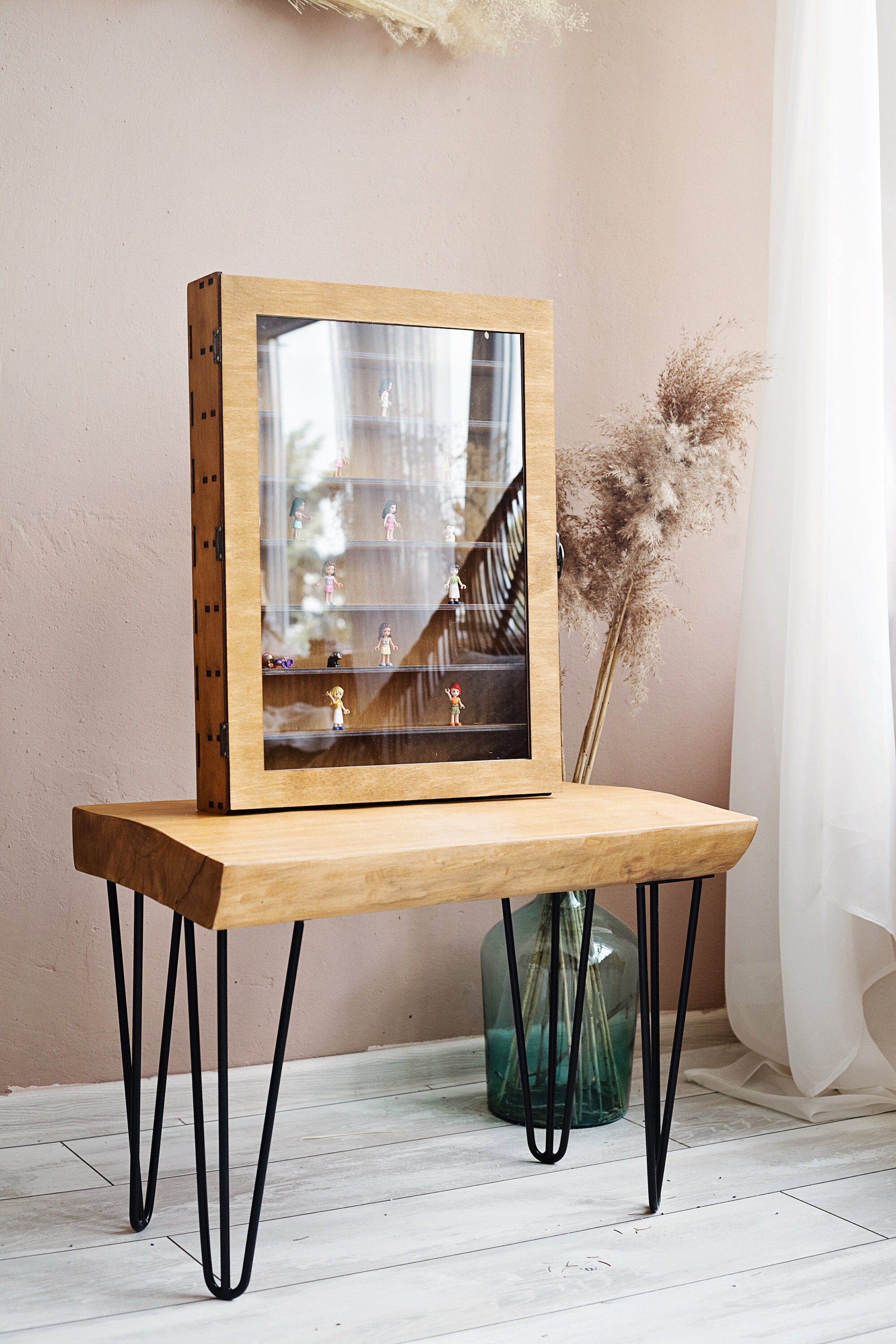 Wood Display Case Display Shelves Display for Collectibles - Etsy Australia