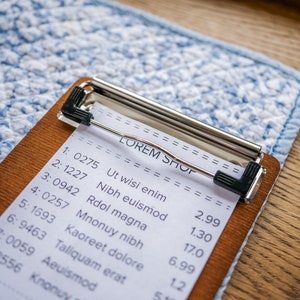 Wooden Bill Holder, Check Presenter for Restaurant, Check Box, Wood ...