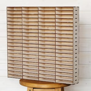 Cassette Tape Display Case Shelf, Wooden Cassette Organizer, Wooden ...