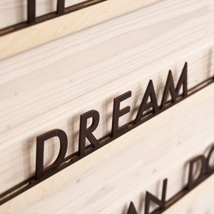 Letter Shelves, Statement Letter Ledges, Letter Ledge Sign, Wall ...