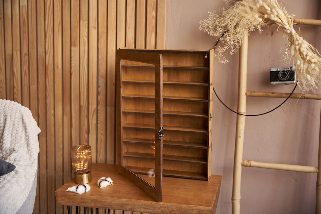Wood Display Case Display Shelf Case Display Case For Figures