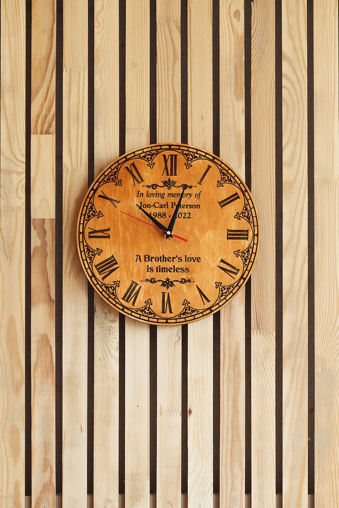 Memorial Gift for Loss of Mother, Wooden Memorial Gift, Memorial Clock ...