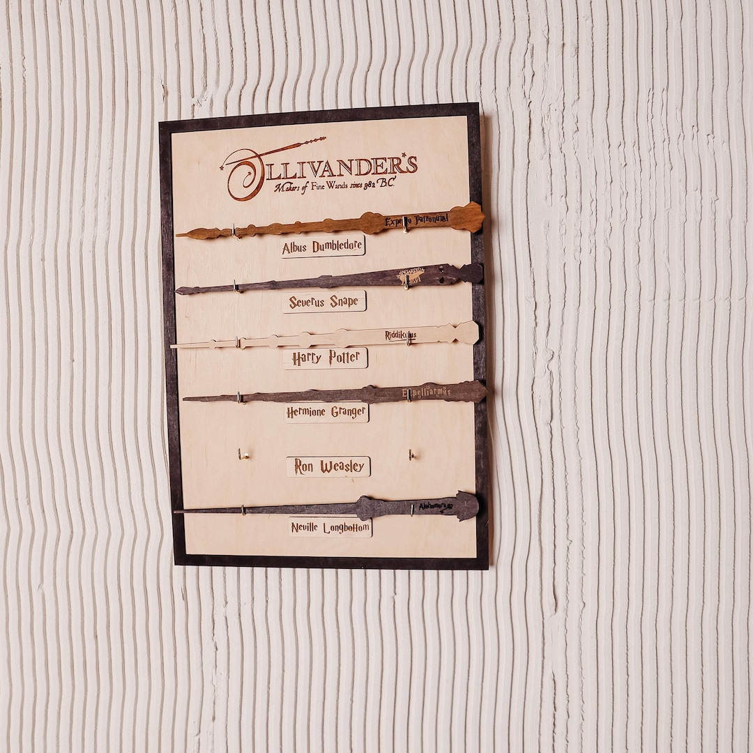 Wand Custom Display, Wand Display Stand Wood, Wall Wand Rack, Wand Wall ...