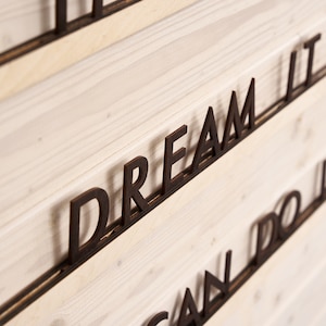 Letter Shelves, Statement Letter Ledges, Letter Ledge Sign, Wall ...