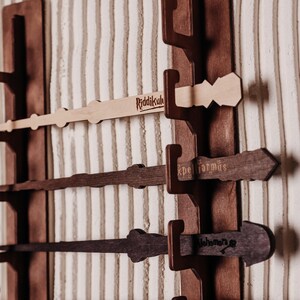 Wand Display Wall Mount, Wand Holder Stand, Wand Display Stand Wood ...