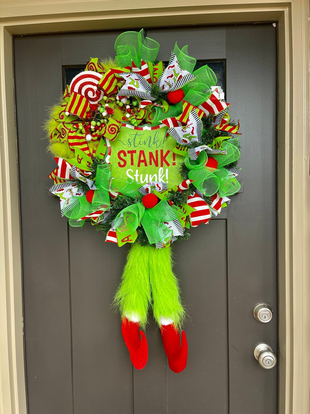 Grinch Wreath - Etsy