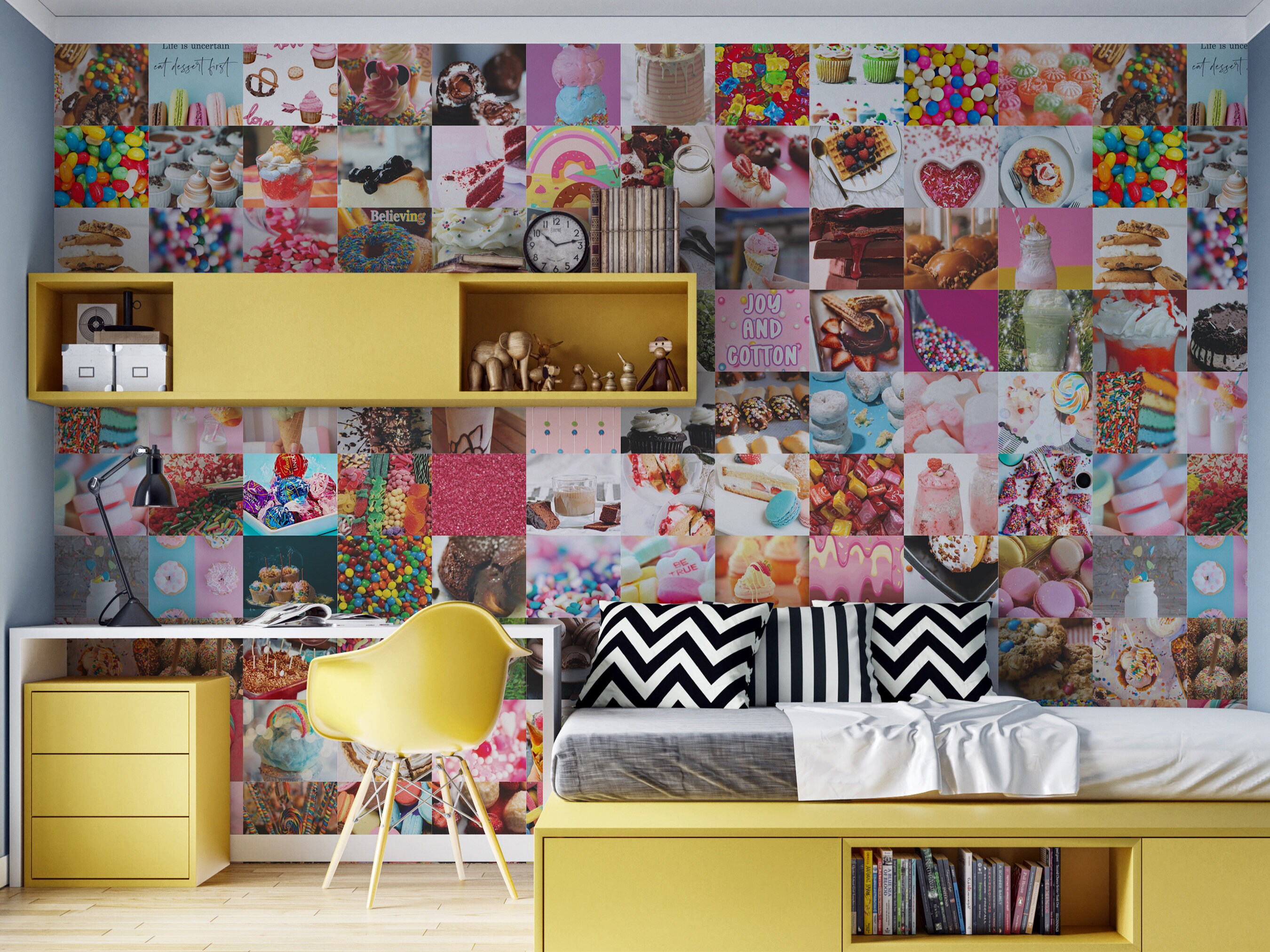 Sweets & Treats Wall Collage Kit Dessert and Candy Collage - Etsy