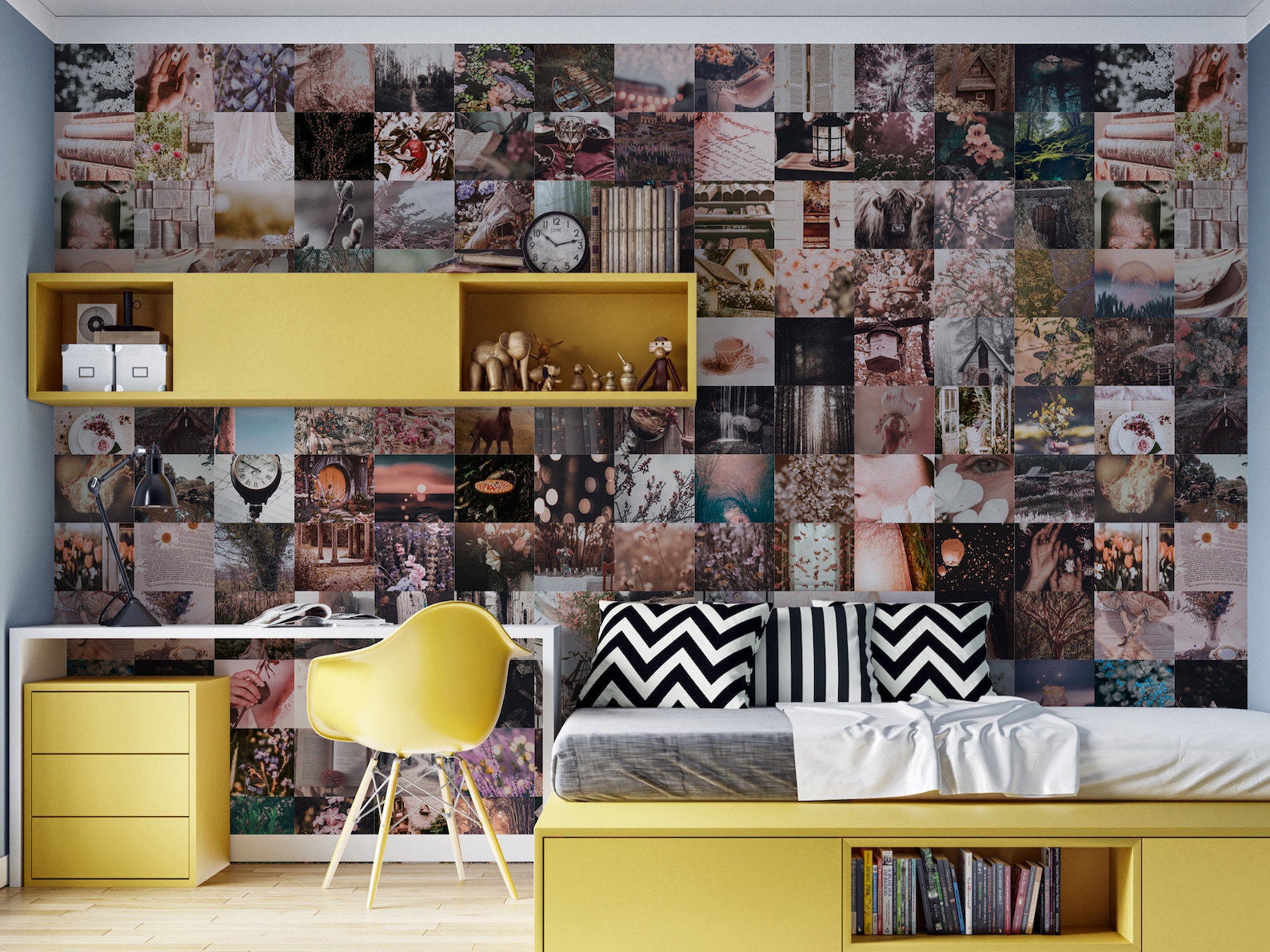 Cottagecore Wall Collage Kit Cottagecore Aesthetic Wall Etsy