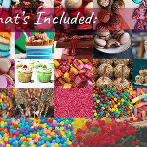 Sweets & Treats Wall Collage Kit Dessert and Candy Collage - Etsy