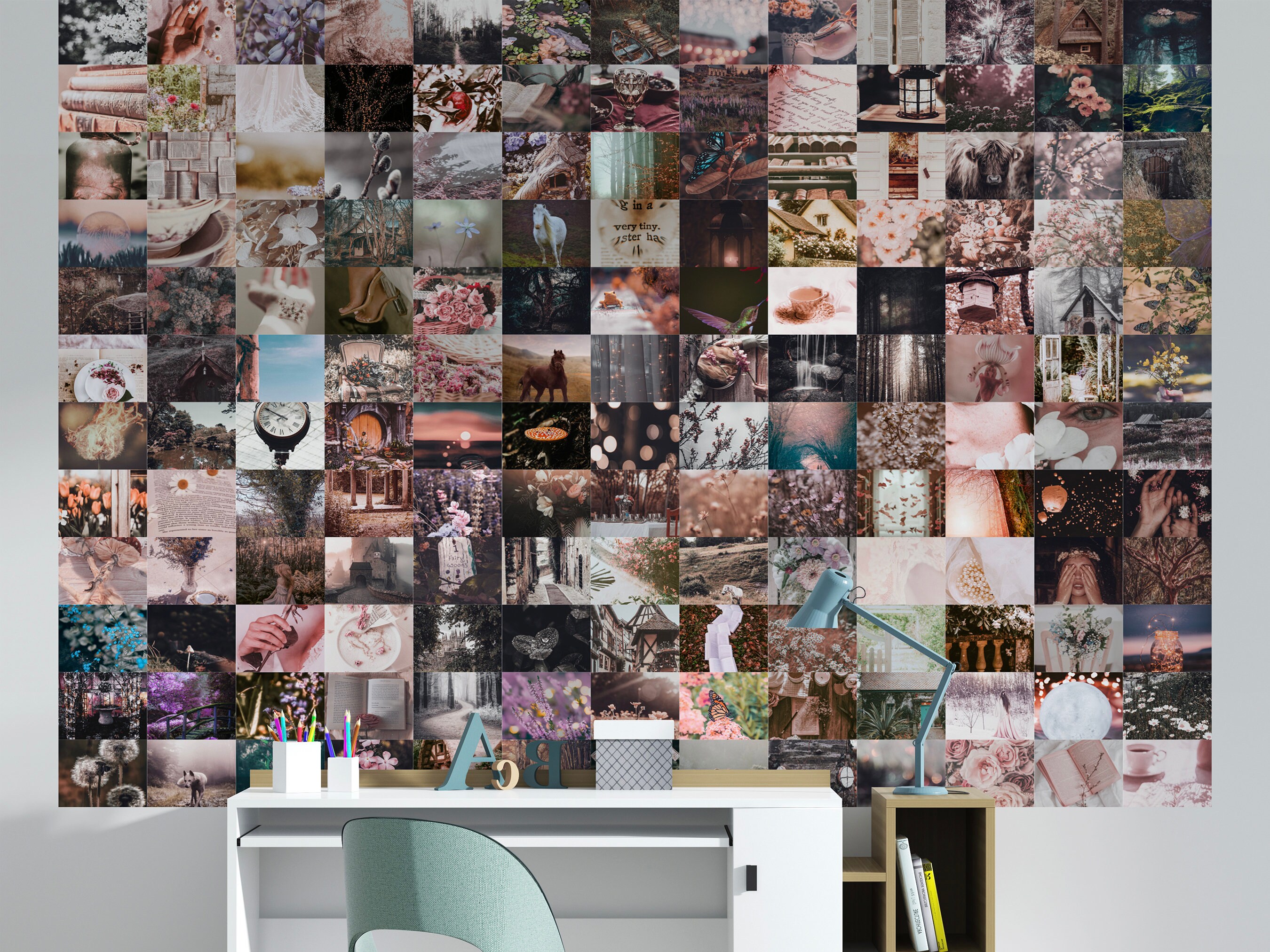 Cottagecore Wall Collage Kit Cottagecore Aesthetic Wall Etsy